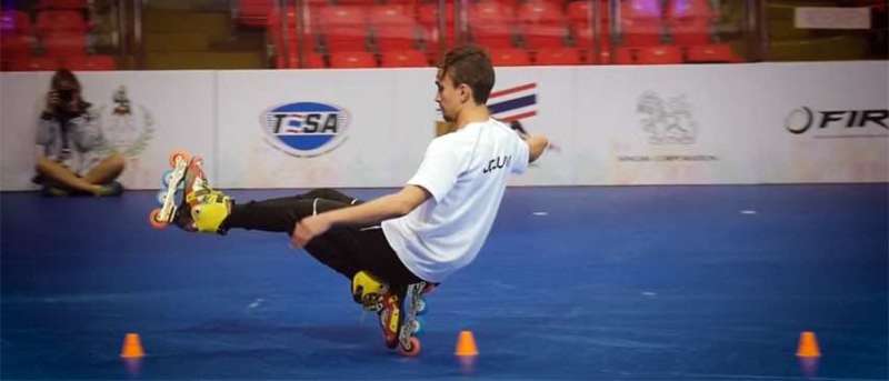 Pair slalom et slalom classic au championnat du monde de roller ...